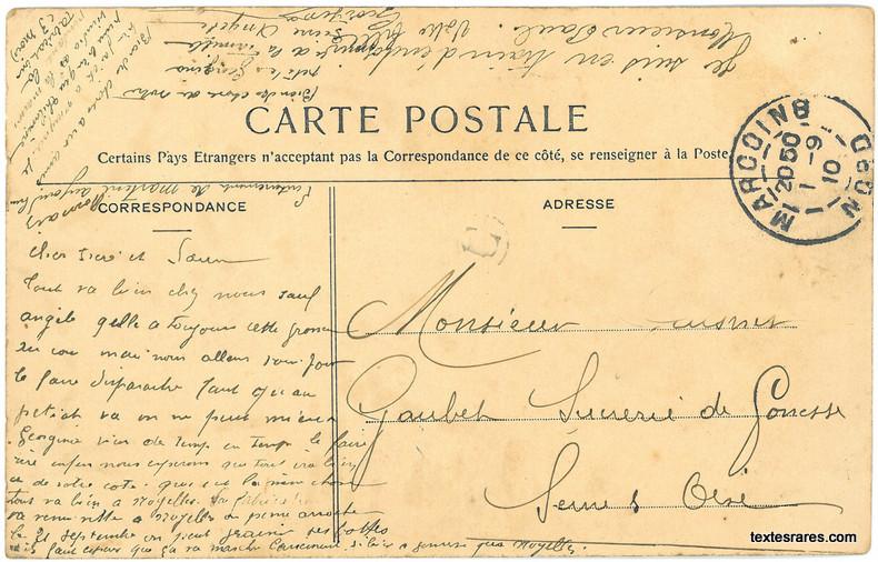 Cartes postales fantaisie du début du XXe siècle – textes rares